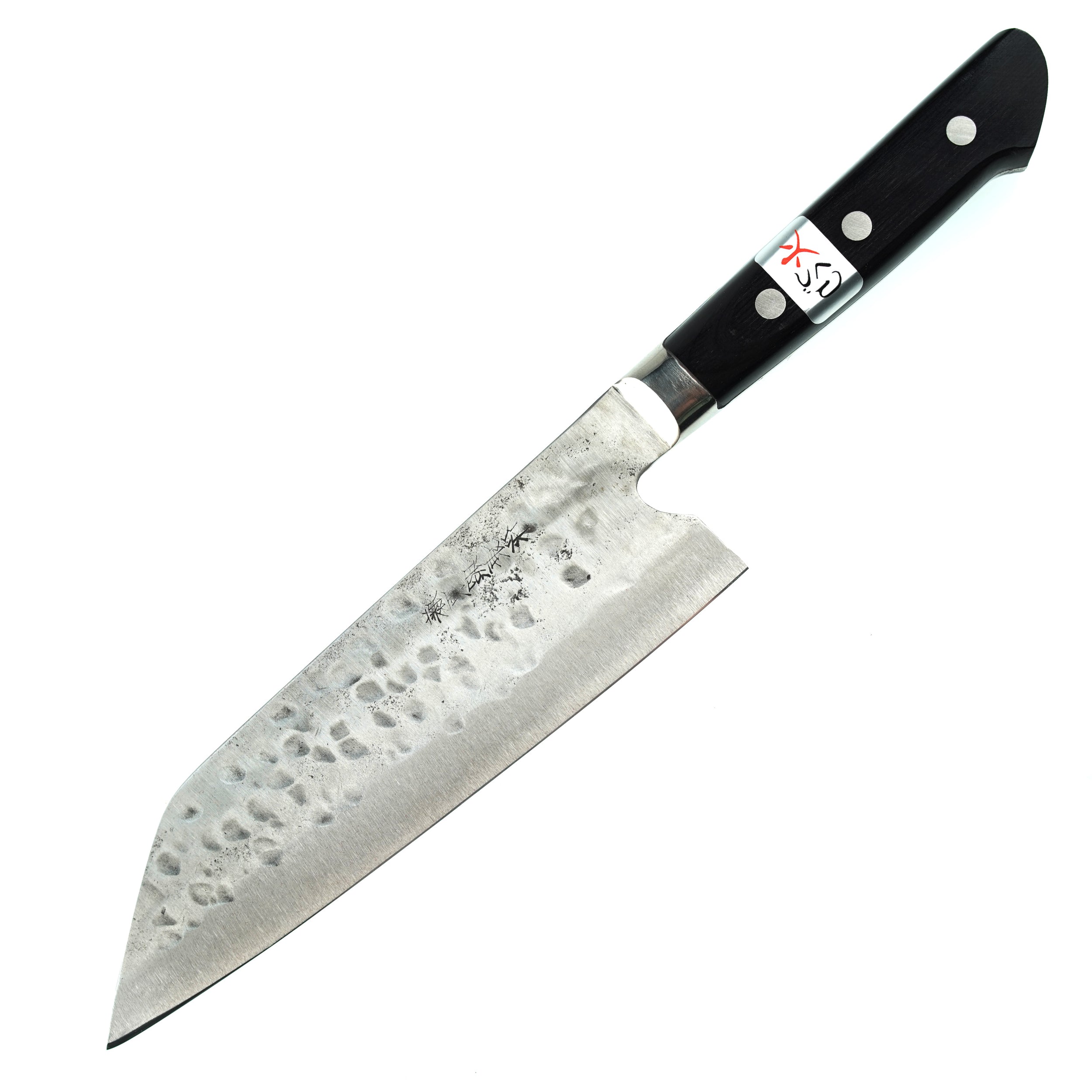 Fujiwara Maboroshi Santoku Shirogami 1 Tsuchime Western handle 180mm ...
