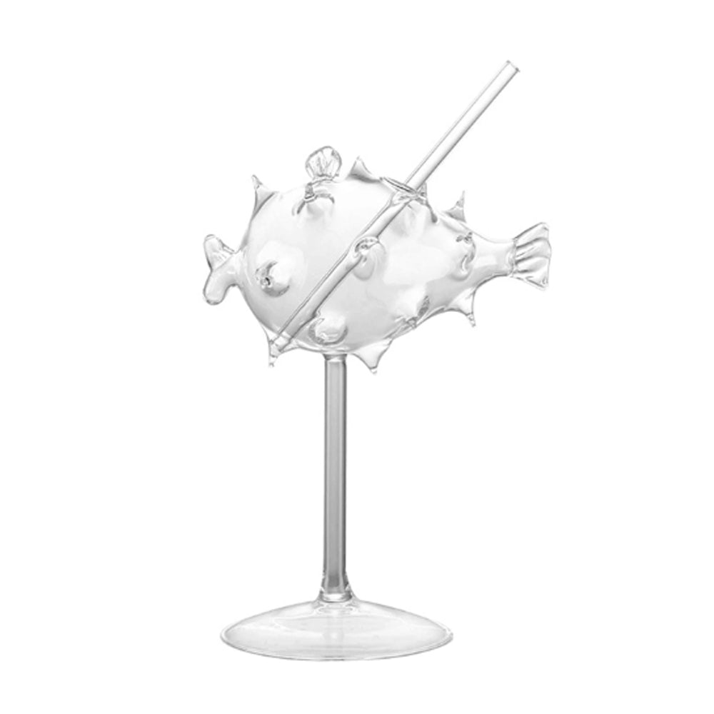 Tiki Mug - Stemmed Fugu Clear 8oz – Alambika